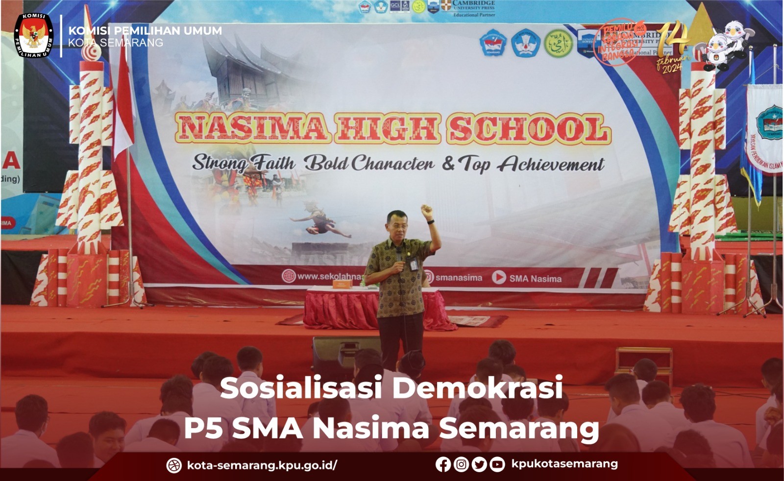 KPU KOTA-SEMARANG - Sosialisasi Demokrasi, P5 SMA Nasima Semarang